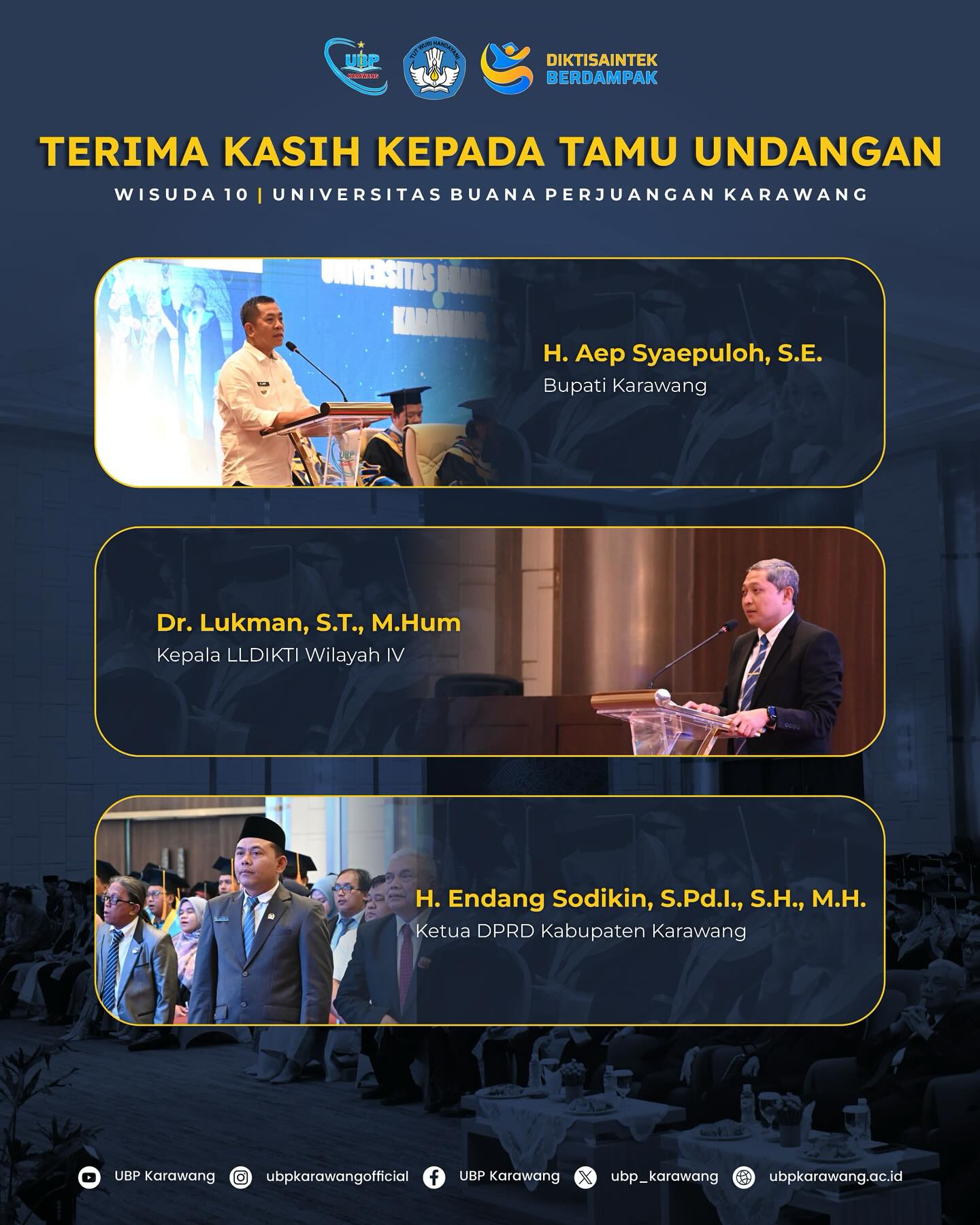 Dokumentasi Wisuda Ke-10 UBP Karawang – UBP Karawang